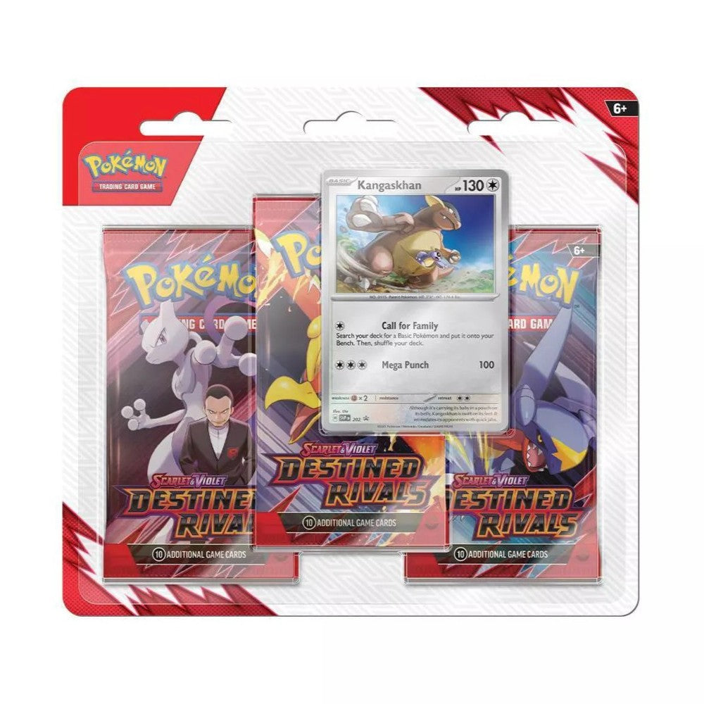 Pokemon TCG: English - Destined Rivals - 3 Pack Blister [Kangaskhan ...