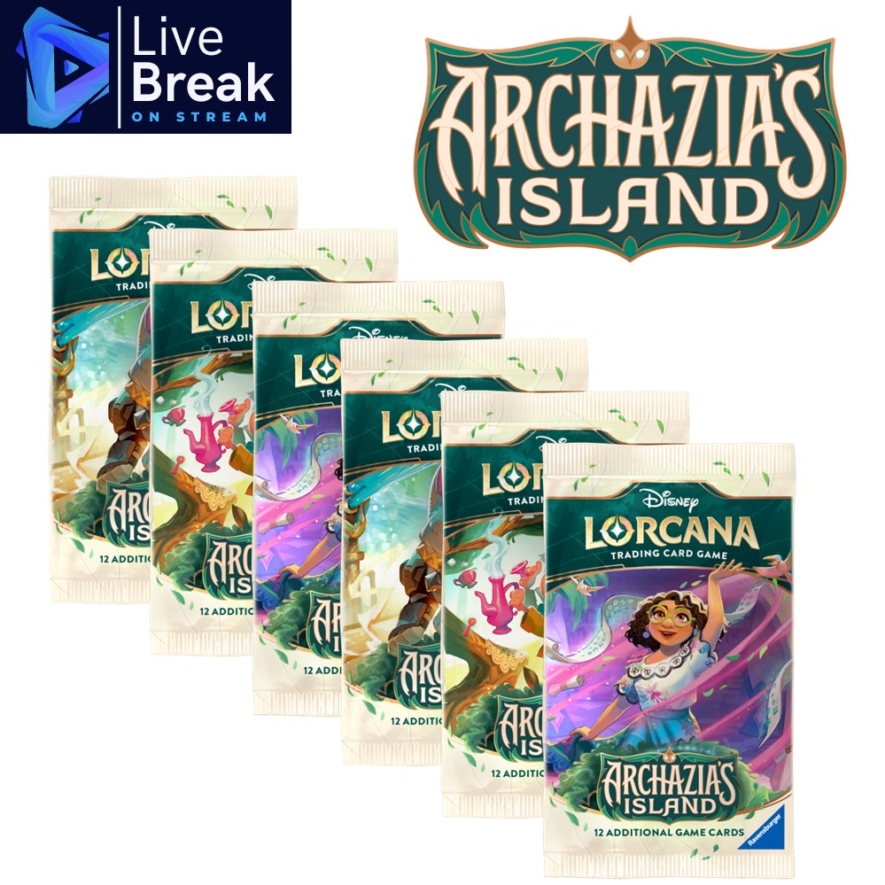 [LIVE BREAK] Disney Lorcana TCG - Archazia's Island - 6x Booster Packs ...